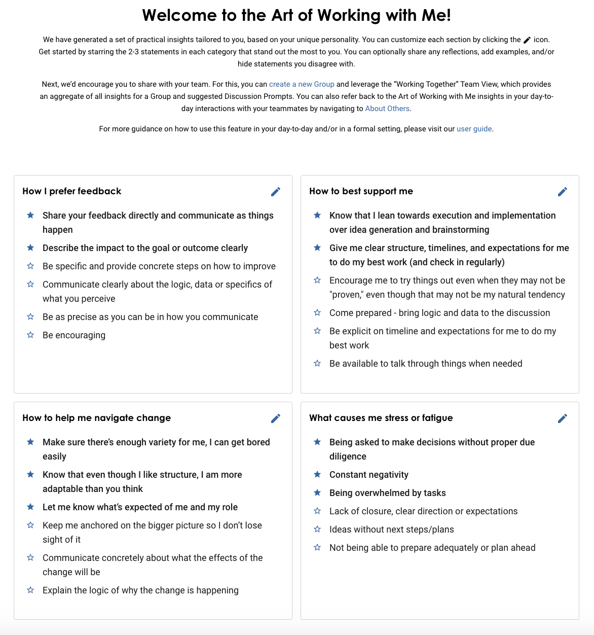 Art of Working with Me User Guide